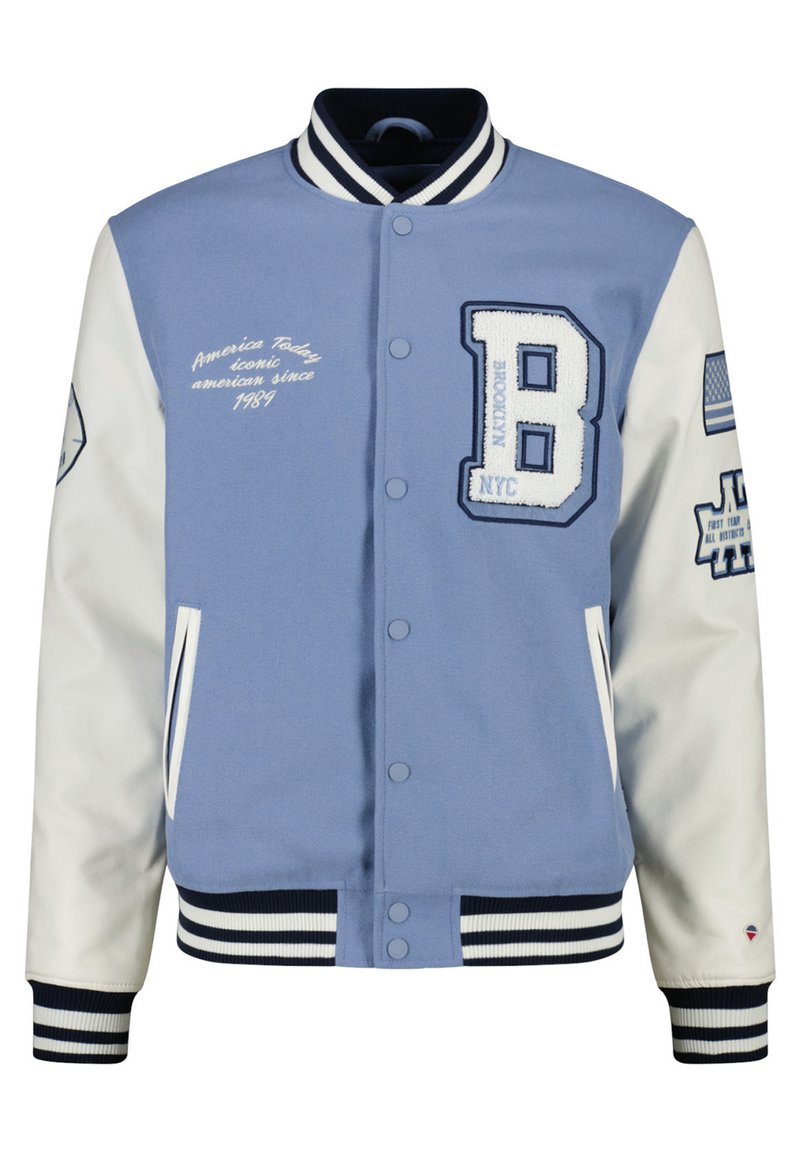 America Today JOEY UNISEX - Bomber Jacket - light blue - Zalando.ie