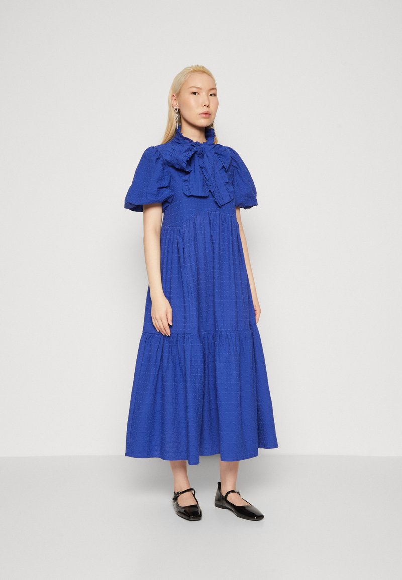 Sister Jane BLUEBERRY BOW MIDI DRESS - Robe de jour - blue/bleu ...