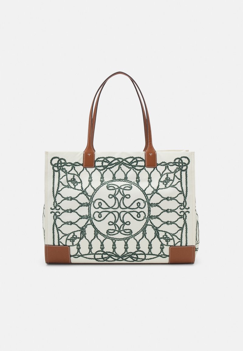 Tory Burch ELLA TOTE - Shopping Bag - ivory abstract rope/mehrfarbig ...