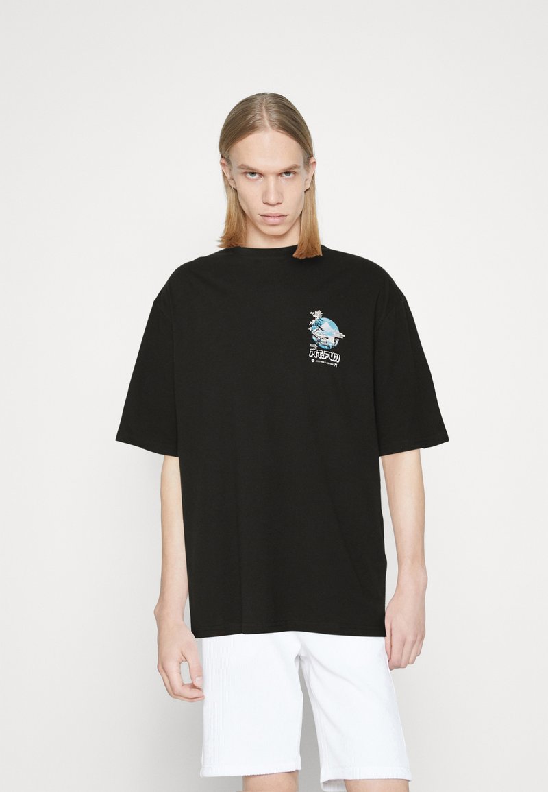 YOURTURN UNISEX - Print T-shirt - black - Zalando.co.uk