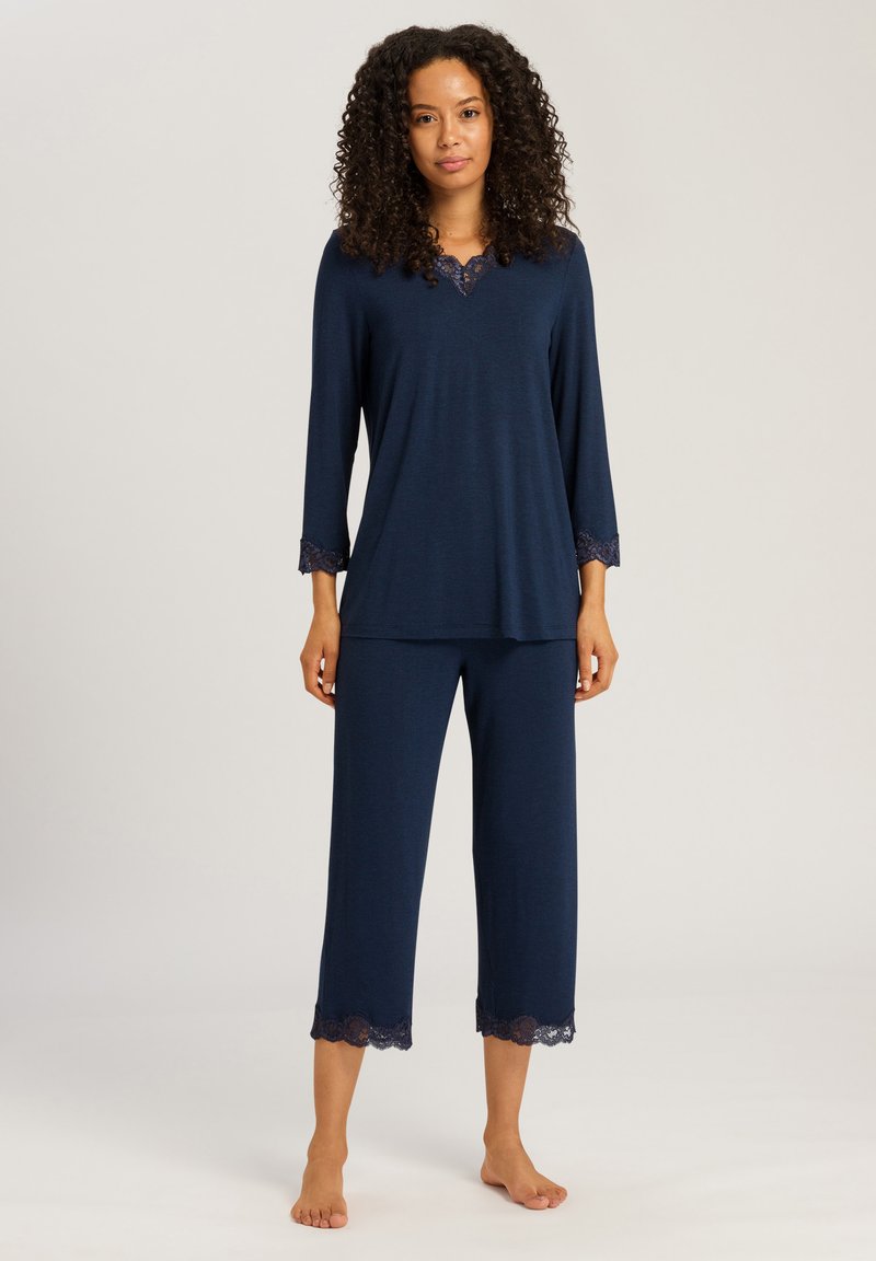 Hanro SET - Nachtwäsche Set - deep navy/dunkelblau - Zalando.de