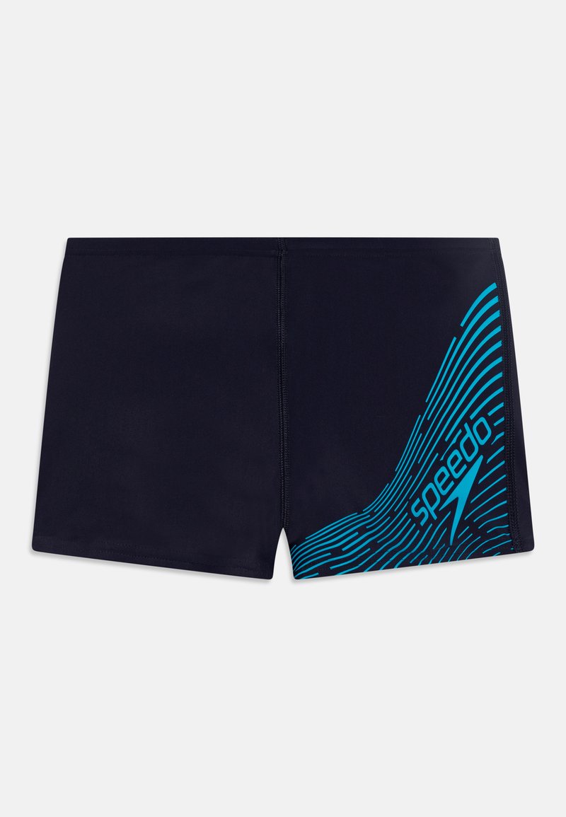 Speedo BOYS MEDLEY LOGO AQUASHORT - Swimming trunks - true navy/bolt ...