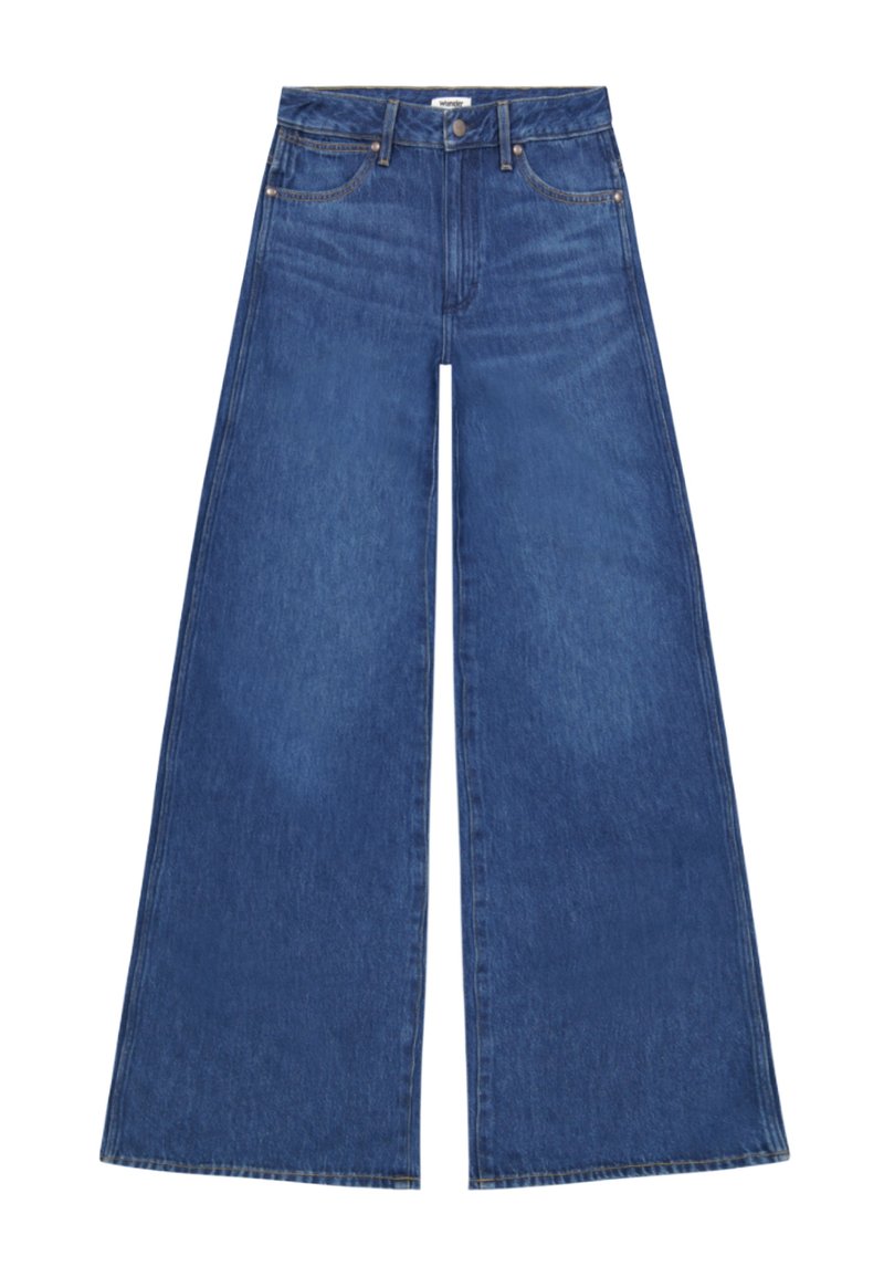 Wrangler CANYON - Wide Leg - eclipse deep/blue denim - Zalando