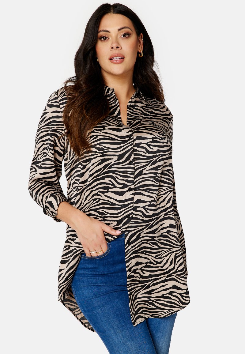 Bubbleroom NICOLE - Overhemdblouse - light brown/lichtbruin - Zalando.nl