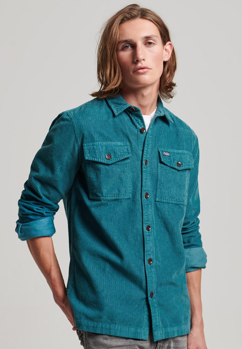 Superdry VINTAGE - Camisa - hydro dark turquoise/azul marino - Zalando.es