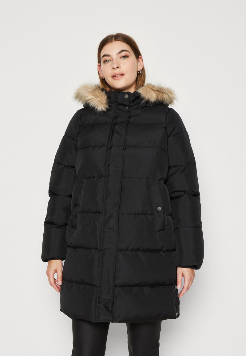 Vero Moda Curve VMCADDISON COAT - Winter coat - black - Zalando.ie