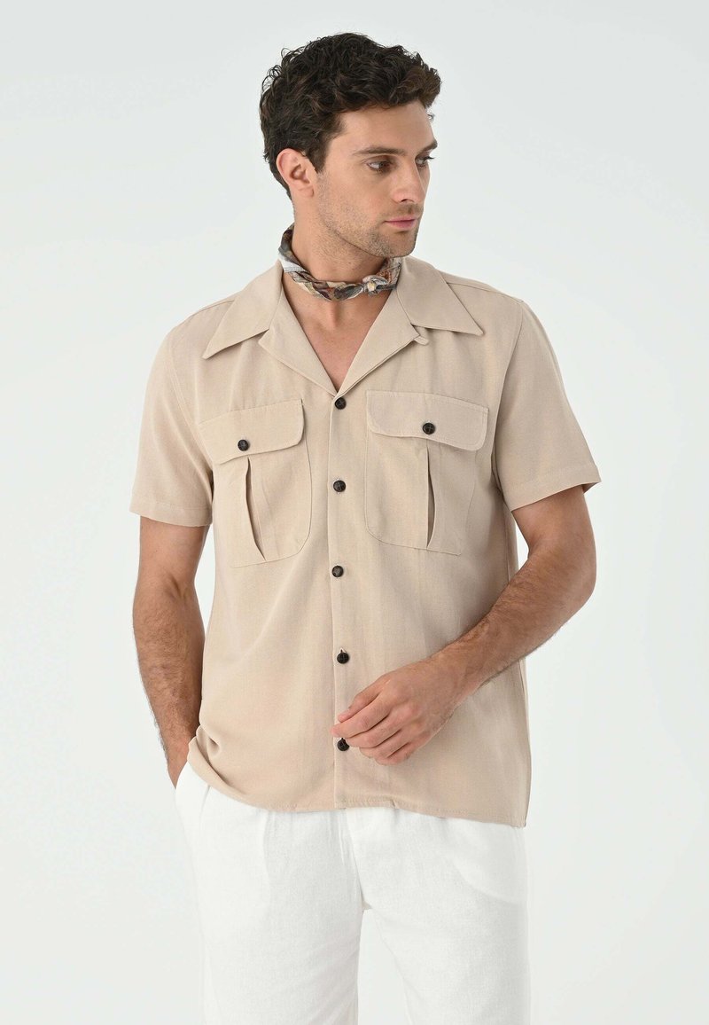 Antioch Skjorta - light beige/laxrosa - Zalando.se