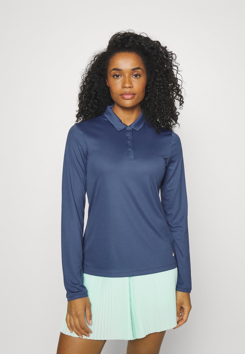 Nike Golf W NK DF VCTRY LS SLD POLO - Polo shirt - diffused blue/white ...