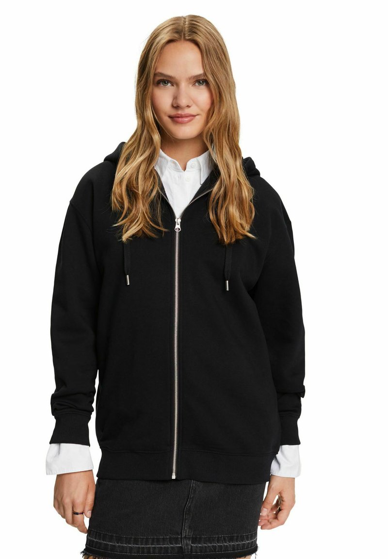 Esprit Mikina na zip - black/černá - Zalando.cz