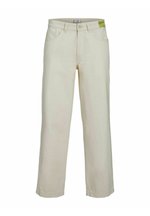 Jack & Jones BILL REVOLVER WIDE - Jeans Straight Leg - ecru/beige ...