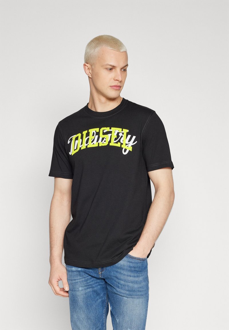 Diesel T-shirts med print - black/svart - Zalando.no