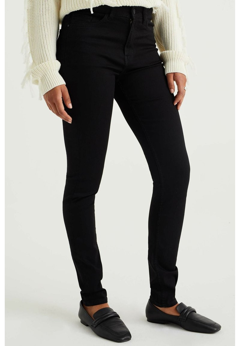WE Fashion Jeans Skinny Fit - black/schwarz - Zalando.at