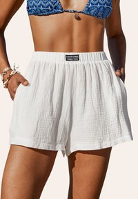 Cupshe HIGH-RISE COVER-UP - Short - white/blanc - ZALANDO.FR