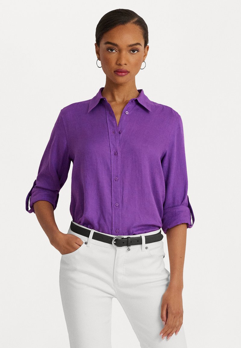 Lauren Ralph Lauren KARRIE LONG SLEEVE SHIRT - Hemdbluse - purple ...