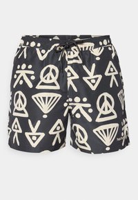 Peak Performance GRAPHIC SWIM SHORTS - Swimming shorts - black ...