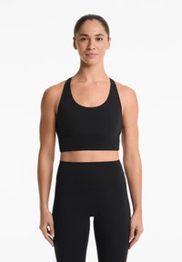 OYSHO STRAPPY BACK - Sportovní podprsenky s lehkou oporou - black/černá ...