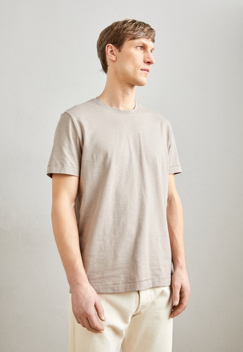 Esprit SUS SLUB - T-shirts basic - light taupe/due - Zalando.dk