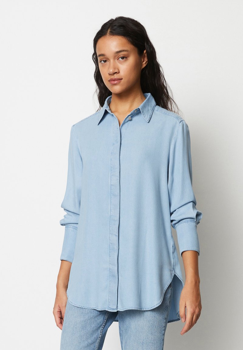 Marc O'Polo Hemdbluse - light blue tencel denim/blau - Zalando.de