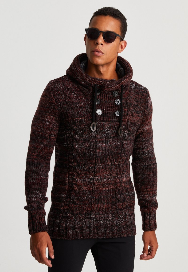 Leif Nelson MIT KAPUZE - Jersey con capucha - rot/rojo - Zalando.es