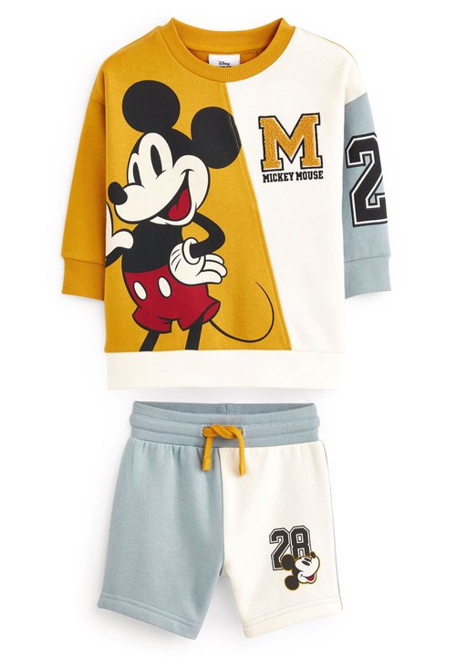 Next SET - Shorts - neutral tan mickey mouse/beige - Zalando.se