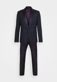 Lindbergh CHECKED TUXEDO SUIT SET - Costume - burgundy/bordeaux ...