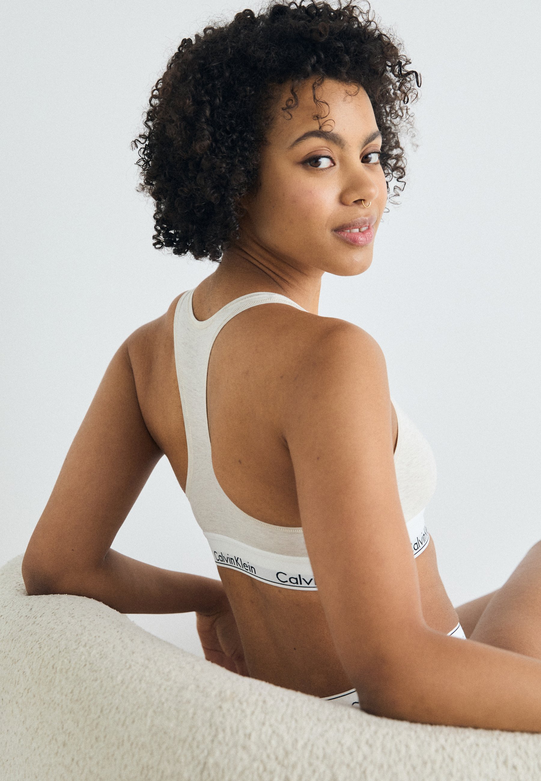 Calvin Klein Underwear MODERN BRALETTE Bustier oatmeal heather beige Zalando