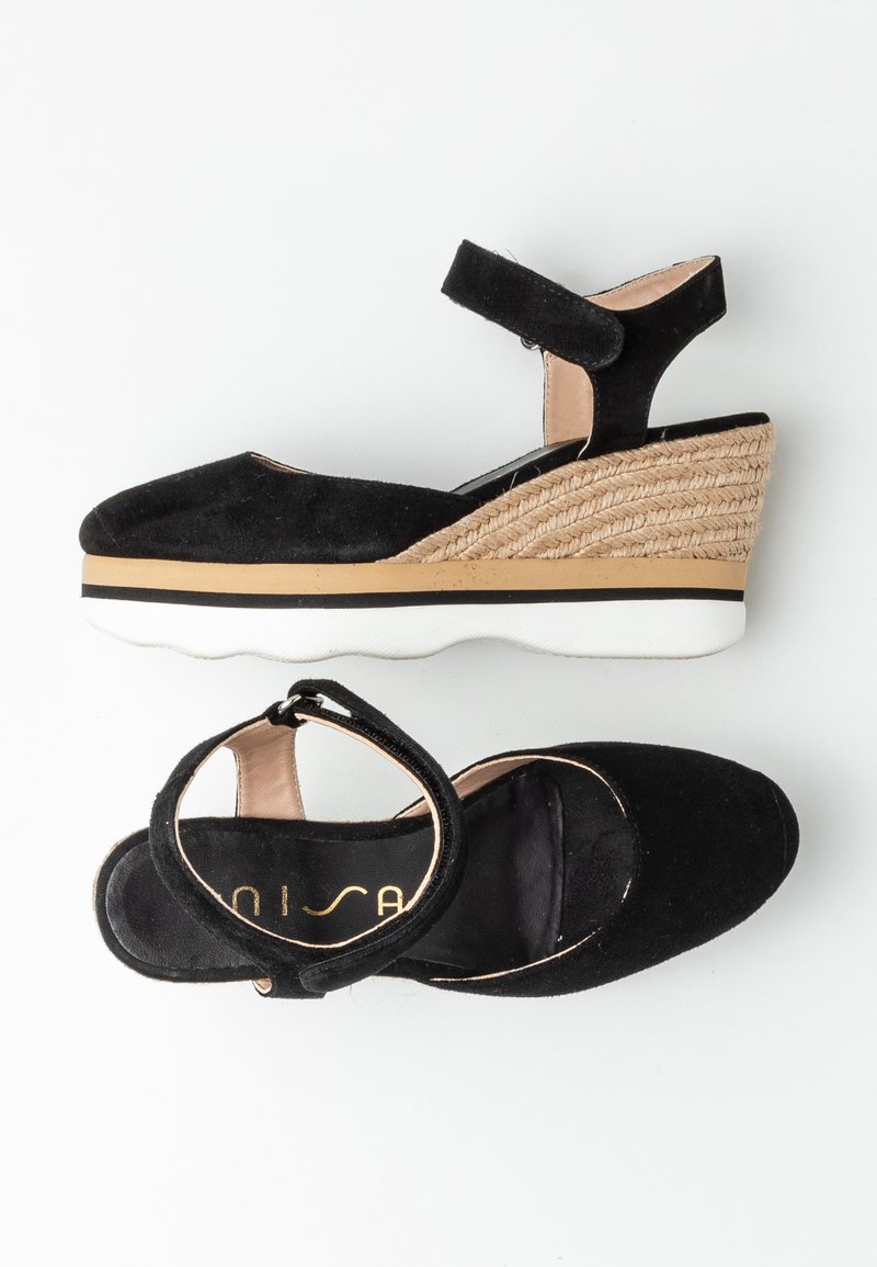 Unisa Lodičky Na Klínu Black černá Pre Owned Zalando Cz