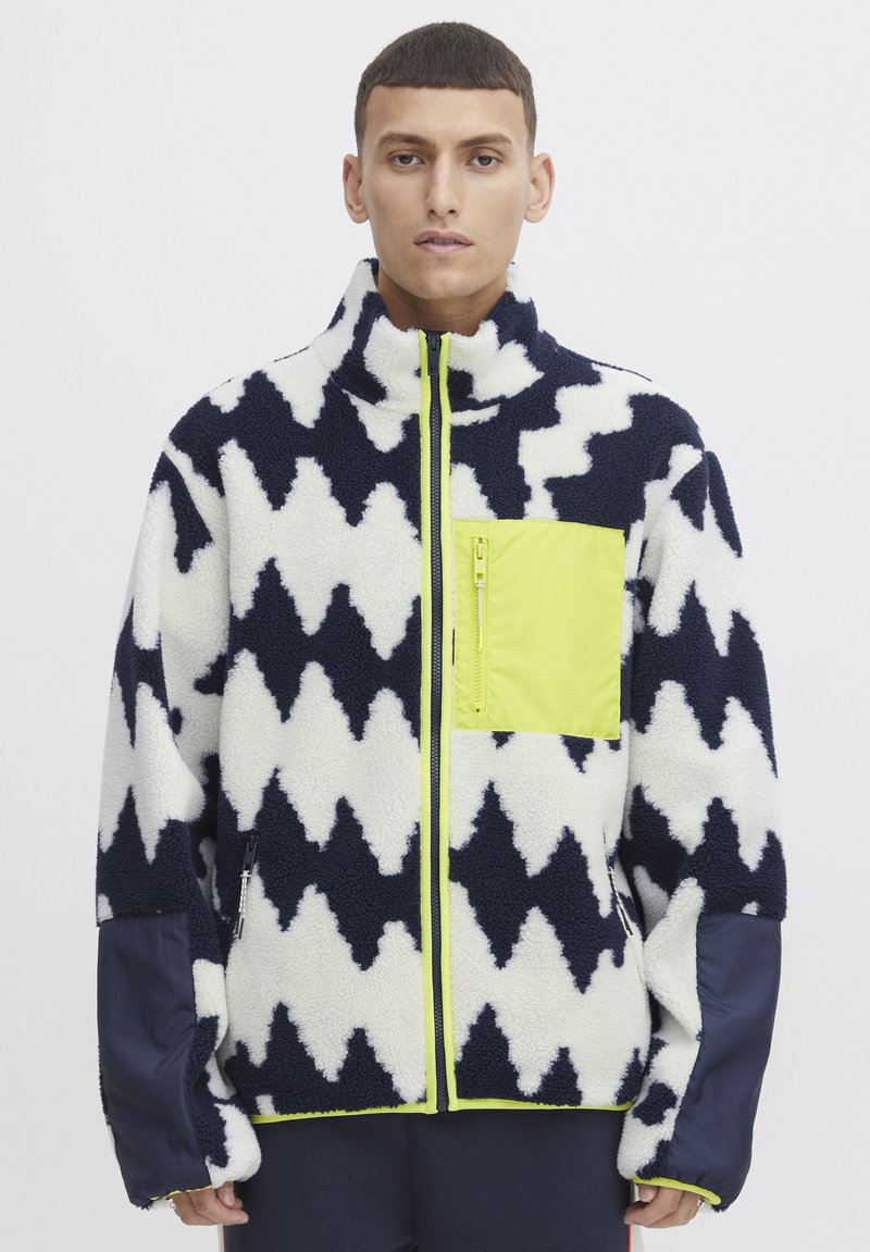 TheJoggConcept JCMBERRA - Fleece jacket - navy blazer mix/blue - Zalando.ie