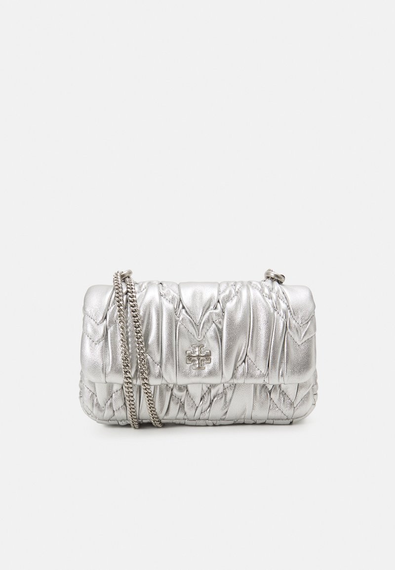 Tory Burch KIRA RUCHED - Sac bandoulière - silver/argenté - ZALANDO.FR