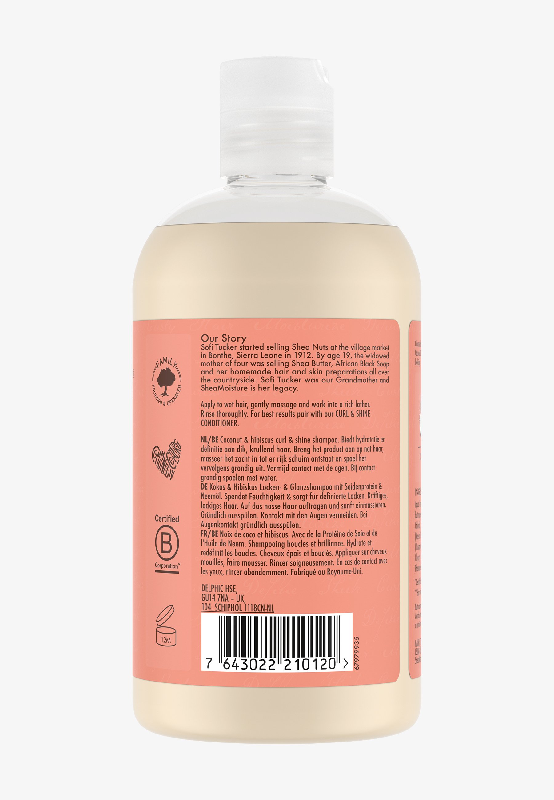 Sheamoisture coconut & hibiscus curl & shine shampoo store