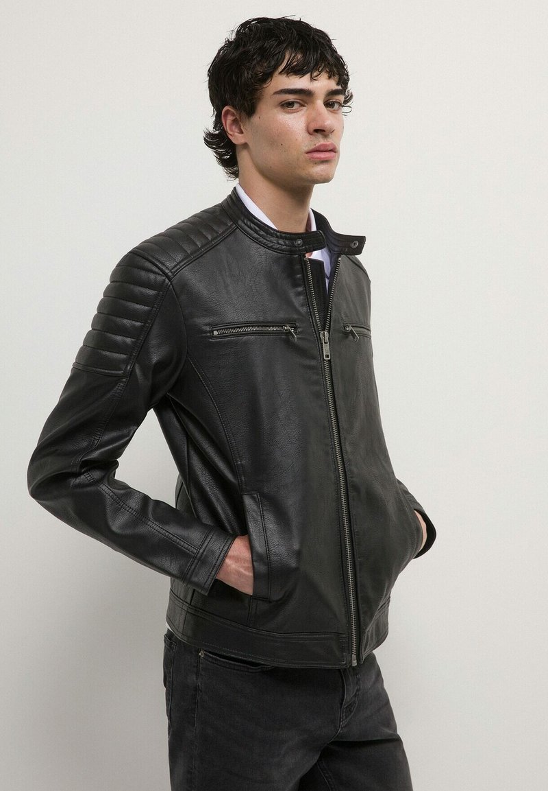 Calliope BIKER - Faux leather jacket - nero/black - Zalando