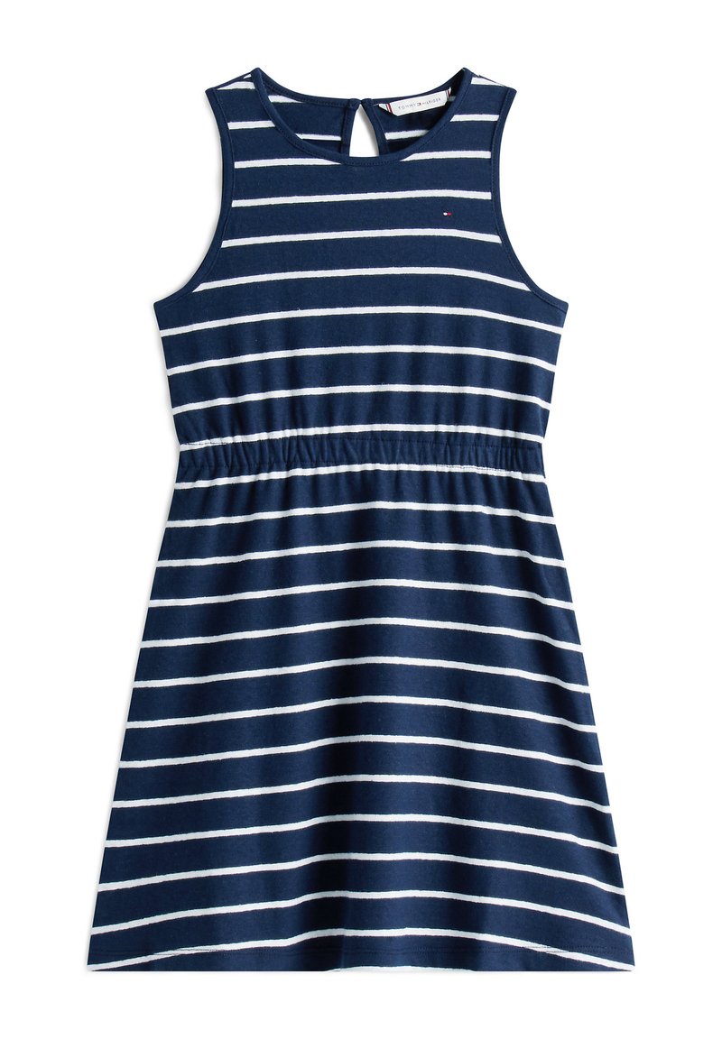 Tommy Hilfiger Vestito di maglina - dark night navy stripes/blu scuro ...