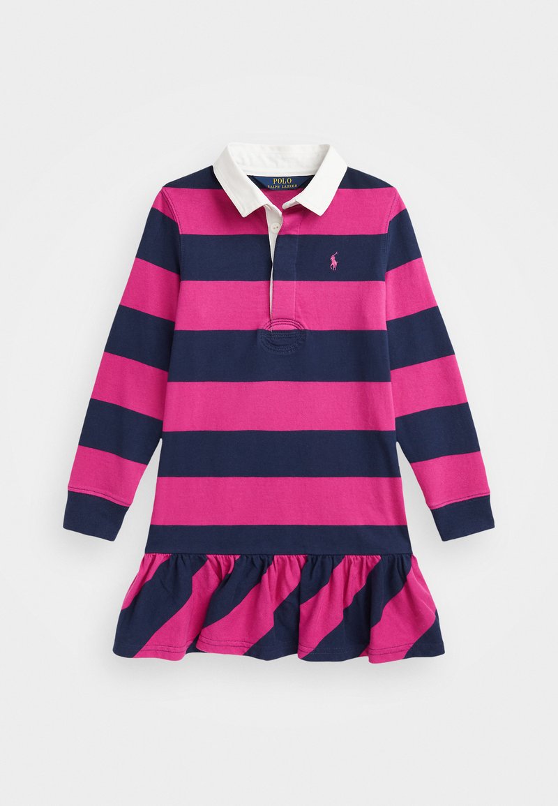 Polo Ralph Lauren STRIPED COTTON JERSEY RUGBY DRESS - Jersey dress ...