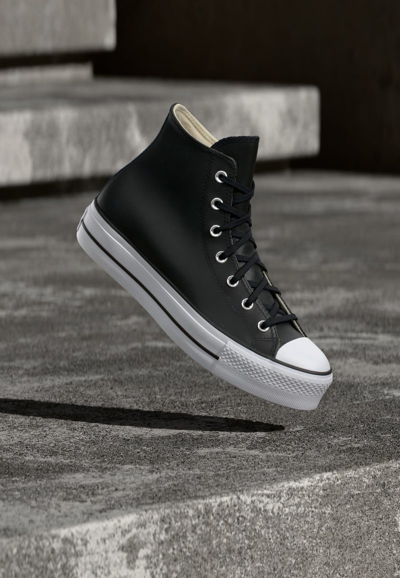 Converse CHUCK TAYLOR ALL STAR PLATFORM - High-top trainers - black ...