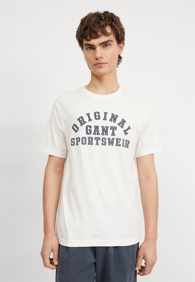 GANT ORIGINAL GRAPHIC - Triko s potiskem - eggshell/špinavě bílá ...