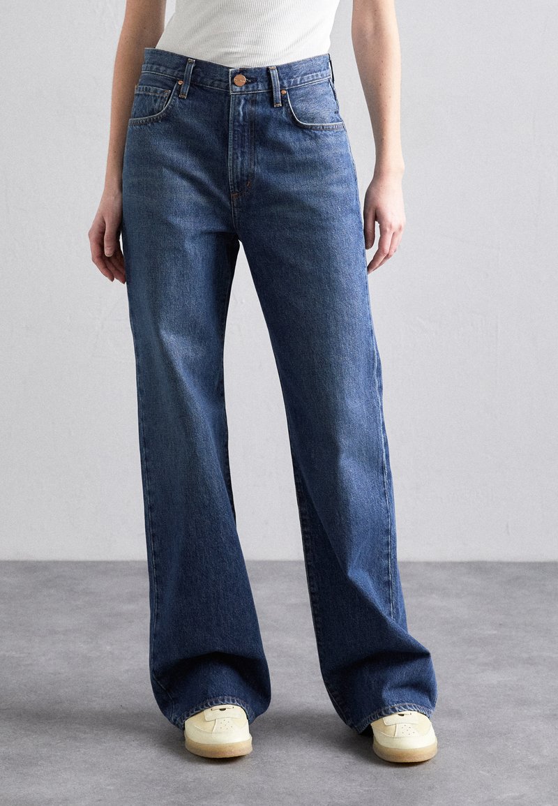 Goldsign THE TANNER - Relaxed fit jeans - dark red cast vintage indigo ...
