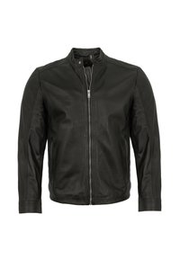 Lederjacken24 ARNIE - Leather jacket - schwarz/black - Zalando