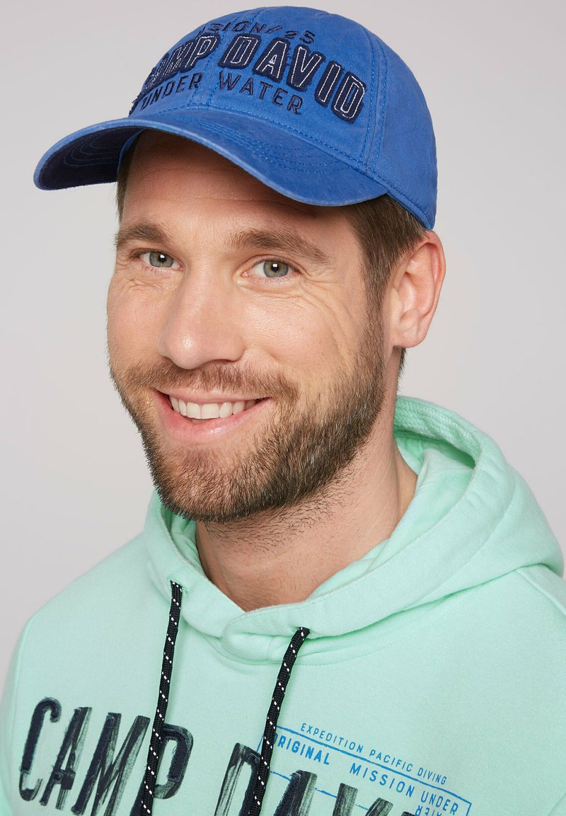 Camp David BASE MIT LOGO-APPLIKATION - Cap - pacific blue/blau - Zalando.de