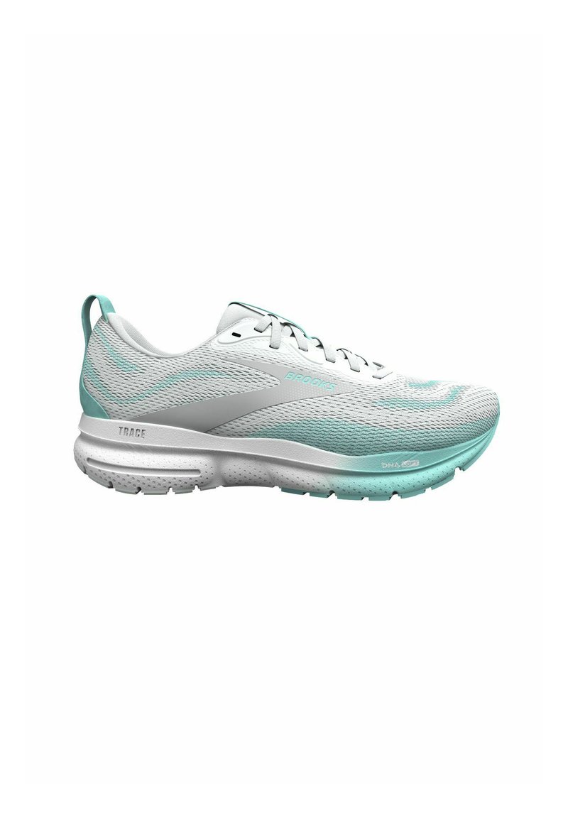 Brooks TRACE 4 - Road running shoes - bright white limpet oyster/white ...