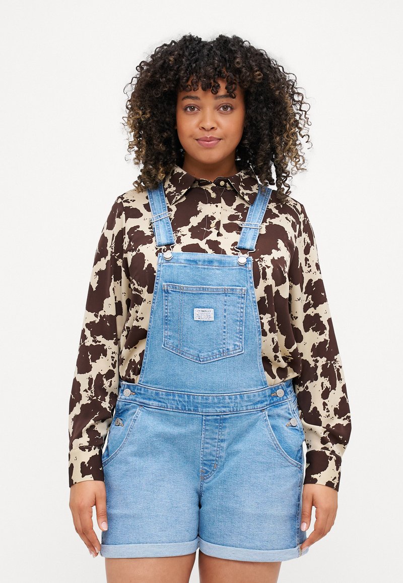 Levi's® SHORTALL WORN IN - Dungarees - in the field plus/light-blue ...