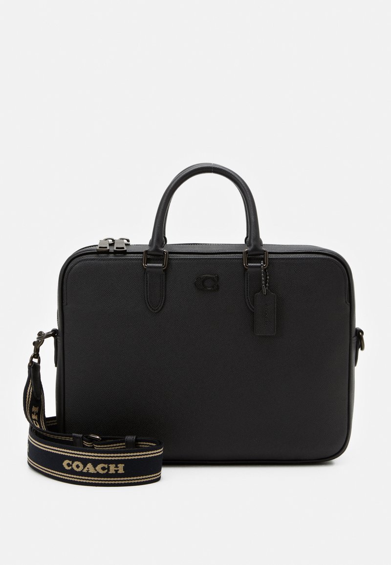 Coach GOTHAM BRIEF IN CROSSGRAIN UNISEX - Briefcase - black - Zalando.co.uk