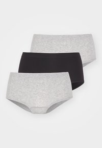 Lindex SALLY SEAMLESS 3 PACK - Pants - light grey melange/grey - Zalando