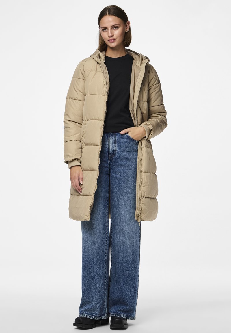 Pieces PCBEE PUFFER JACKET - Winterjas - silver mink/beige - Zalando.nl