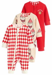 Next 3PACK CHRISTMAS TEAM RUDOLPH REGULAR FIT - Sleep suit - red - Zalando