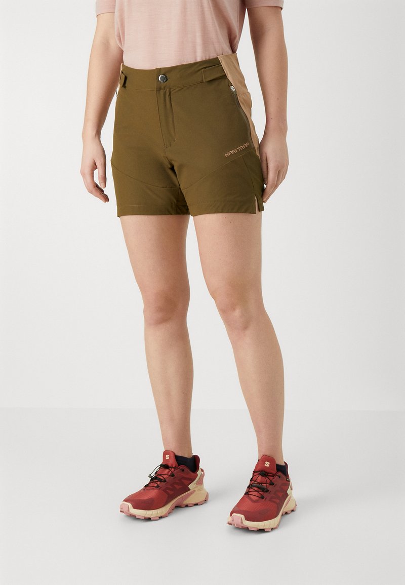 Kari Traa HENNI - Outdoor shorts - dark olive green/olive - Zalando.ie
