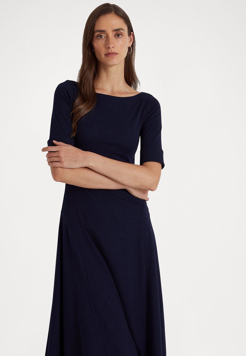 Lauren Ralph Lauren MUNZIE ELBOW SLEEVE DAY DRESS - Cocktailjurk - lighthouse navy/donkerblauw ...