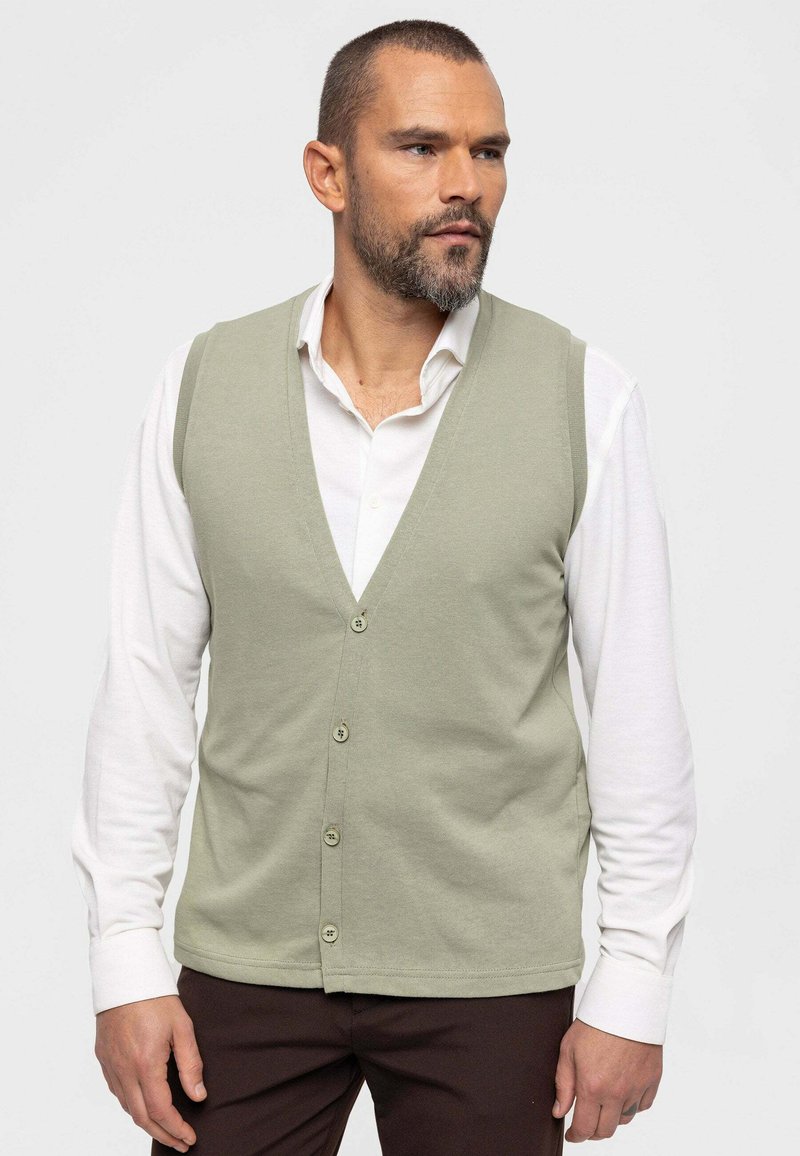 Antioch SLEEVELESS - Strickjacke - light khaki/khaki - Zalando.de