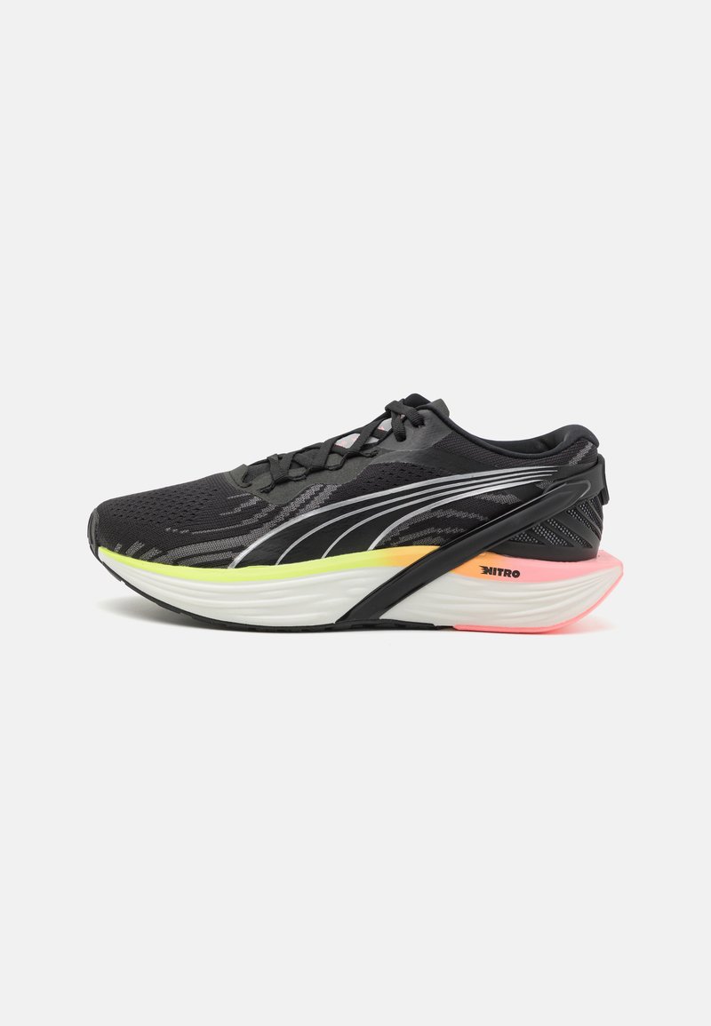 Puma RUN XX NITRO 2 WNS - Road running shoes - black/koral ice/speed ...