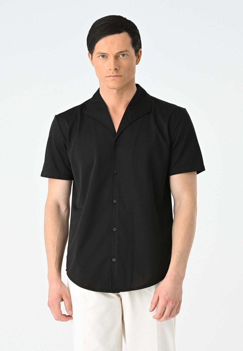 Antioch Short Sleeve Overhemd Black Zwart Zalando Nl