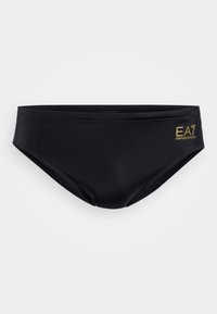 EA7 Emporio Armani BEACHWEAR - Swimming briefs - black/gold/black ...